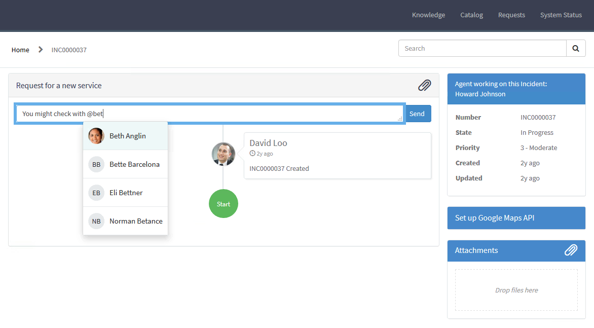@mentions in the Ticket Conversations Widget – snhackery