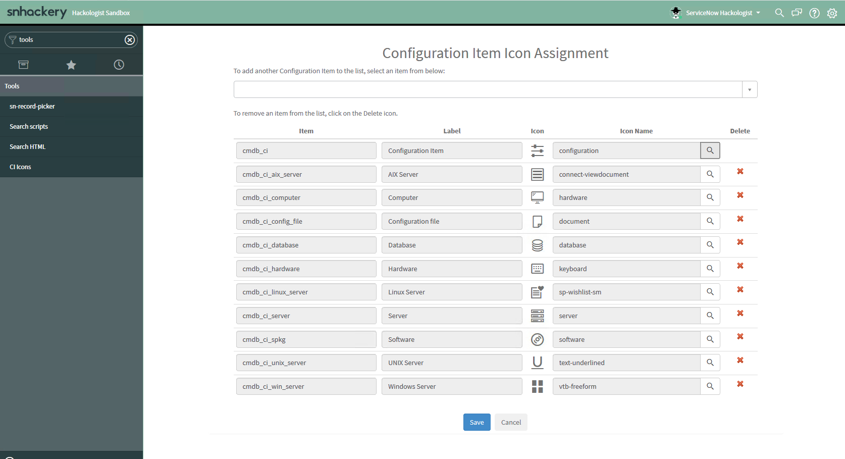 Configuration Item Icon Assignment Widget Part Iii Snhackery